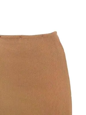 Alberta Ferretti Ribbed Knit Pencil Skirt