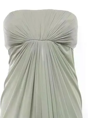 Alberta Ferretti Ruched Strapless Dress