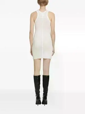 DAISY Embroidered Ribbed Mini Dress