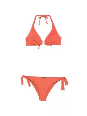 Emporio Armani Crinkled Halterneck Bikini