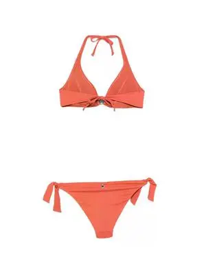 Emporio Armani Crinkled Halterneck Bikini