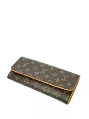 LOUIS VUITTON Monogram Canvas Clutch Bag - Brown
