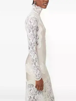 Rabanne Lace-panelled Maxi Dress