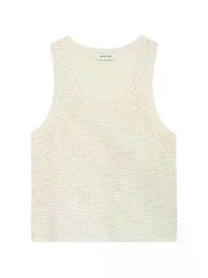 ANINE BING Arie Crochet Knit Tank Top