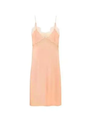 ANINE BING ANINE BING Carissa Lace-Trim Midi Dress Orange