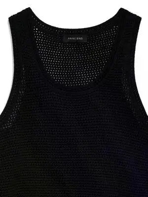 ANINE BING Arie Open-knit Dress