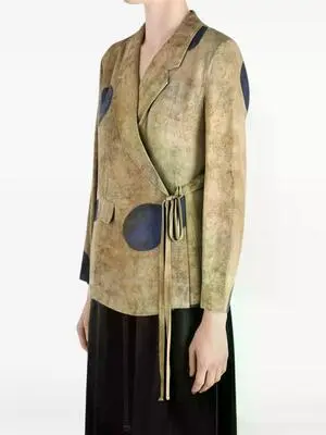 UMA WANG Polka Dot Wrap Jacket