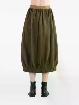 UMA WANG Gathered-hem Midi Skirt
