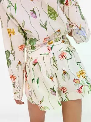 Cara Cara Bennie Floral-print Linen Shorts