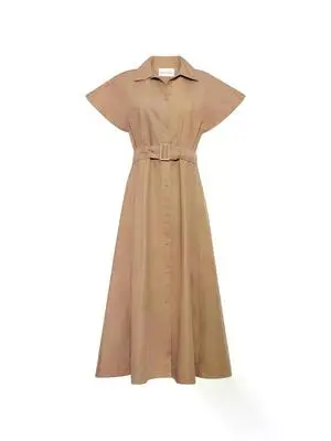 Cara Cara Sawyer Belted Dress - Brown
