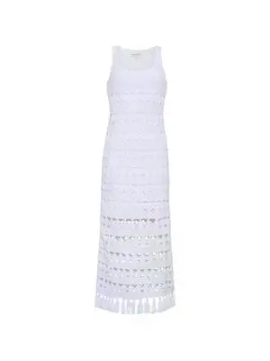 Cara Cara Joan Crochet Maxi Dress - White