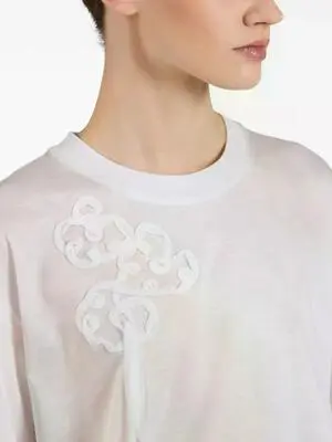 SLOWEAR Flower Embroidery T-shirt