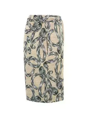 Loewe Anagram Pattern Drawstring Shorts