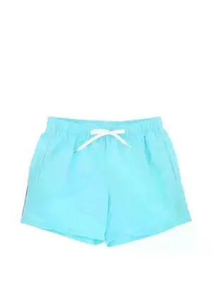 Sundek Logo Patch Swim Shorts - Blue
