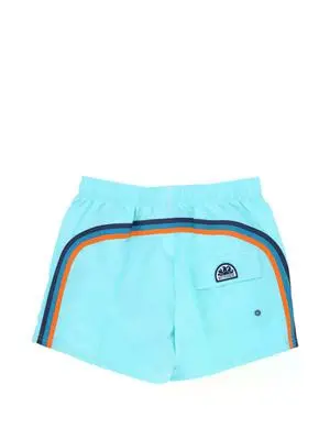 Sundek Logo Patch Swim Shorts