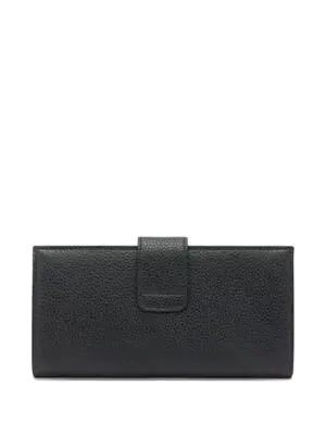 FERRAGAMO Pebbled-leather Wallet - Black