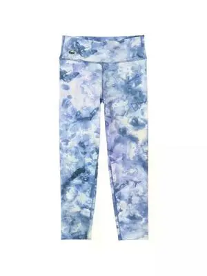 Lacoste Logo-appliqué Printed Sport Leggings - Blue