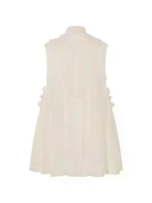 COMME DES GARÇONS TAO Beige Sheer Floral Appliqué Dress - Neutrals