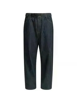 DANTON Belted Elasticated-waist Jeans