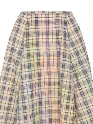 Bernadette Kennedy Check-pattern Midi Skirt