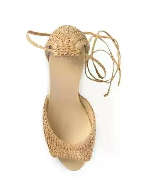 CastaÑer Blanca Braided Raffia Sandals