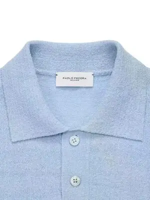 PAOLO PECORA Silk Bouclé Polo Shirt