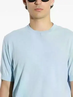 PAOLO PECORA Short Sleeve Cotton Sweater