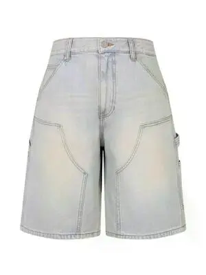 STUDIO TOMBOY Panelled Denim Shorts - Blue
