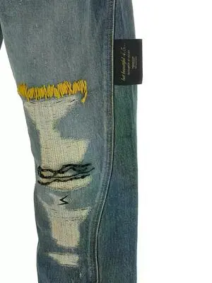 Undercover Embroidered Distressed Jeans