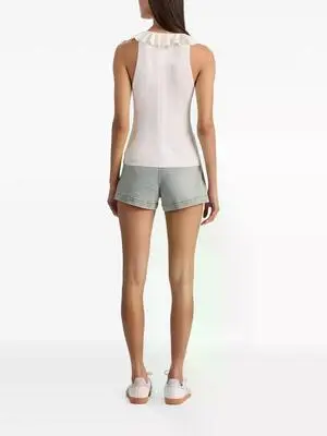Alice + Olivia Marnie Ruffled Knit Top