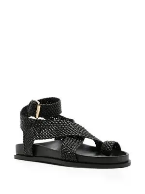 A.emery Jalen Woven Sandals - Black