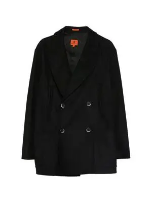 Barena Venezia Double-breasted Pocket Coat - Black