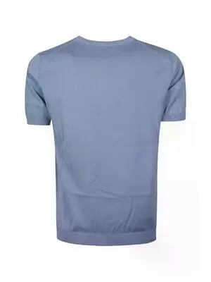 DRUMOHR Fine-knit Short-sleeve T-shirt - Blue