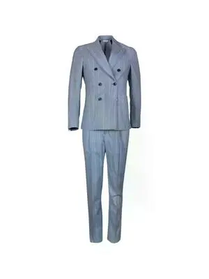 ALESSANDRO GILLES Pinstripe Double-breasted Suit