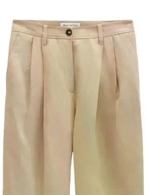 Marc O'polo Pleated Woven Trousers - Neutrals