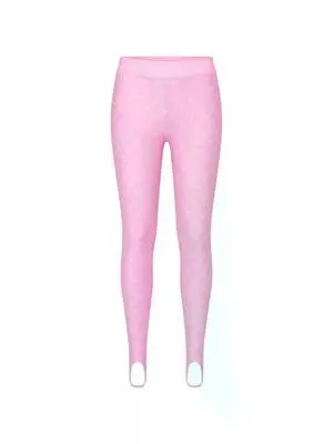 MARINE SERRE Moon Stirrup Leggings - Pink