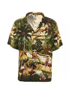 ENDLESS JOY Subak Printed Short-sleeve Shirt - Green