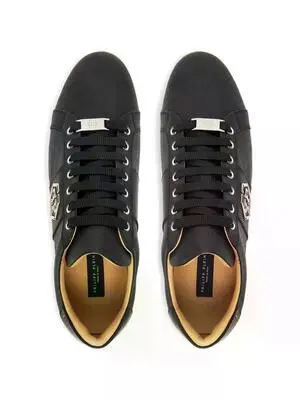Philipp Plein Monogram-embossed Leather Sneakers