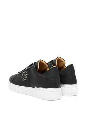 Philipp Plein Monogram-embossed Leather Sneakers