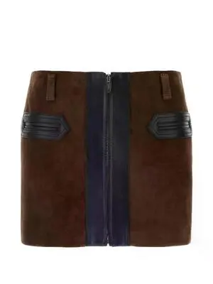 Marni Suede Panelled Mini Skirt