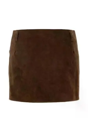 Marni Suede Panelled Mini Skirt