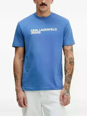 Karl Lagerfeld Logo-print T-shirt - Blue