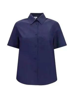 Loewe Anagram Embroidered Cotton Shirt