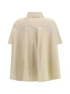 Loewe Beige Cotton Anagram Embroidered Relaxed Fit Shirt