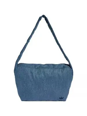Adidas Washed Effect Logo-print Shoulder Bag