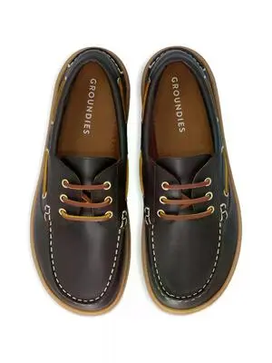 GROUNDIES Tide Lace-up Boat Shoes