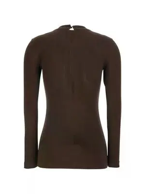 Brunello Cucinelli Monili Trim Long Sleeve T-shirt