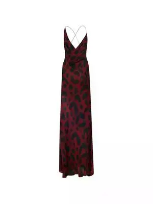 Alex Perry Animalier-print Bias-cut Dress