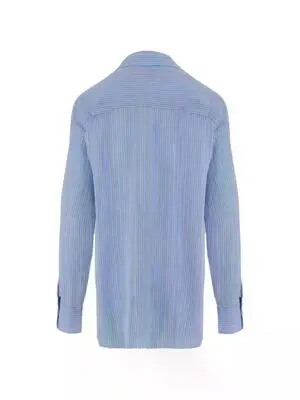 THE FRANKIE SHOP Peri Striped Long-sleeve Shirt