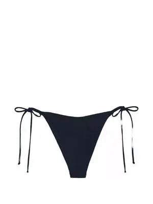 MC2 SAINT BARTH Crinkle Side-tie Bikini Bottoms - Blue